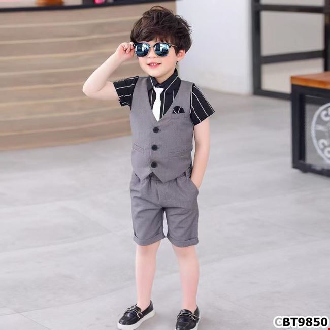 Bộ vest ghile kèm cà vạt dành cho bé trai ( Không kèm áo sơ mi ...