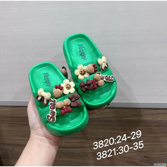 Dép họa tiết Logo phối màu dành cho bé CBG9993P | Bé Cưng Shop