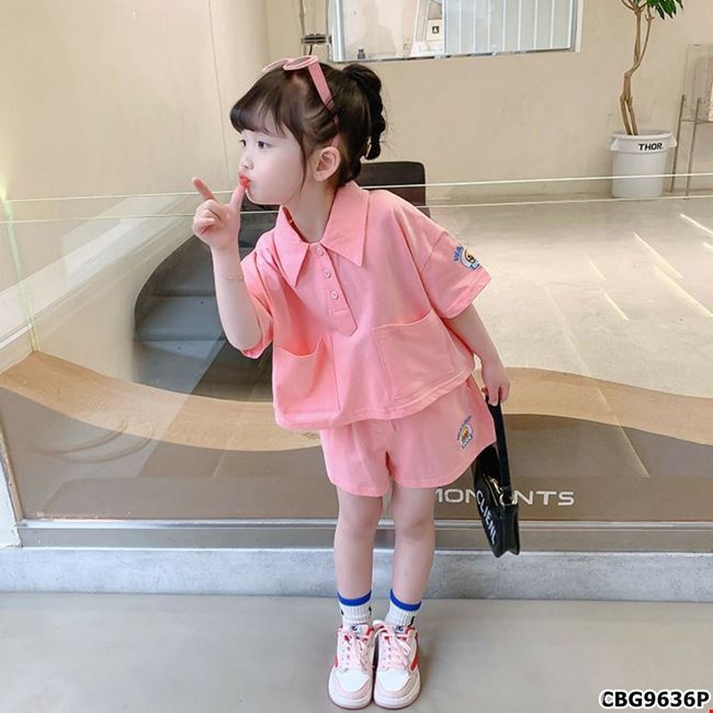 Sét đồ thun phối túi cổ bầu nhí siêu dễ thương dành cho bé gái CBG9636P ...